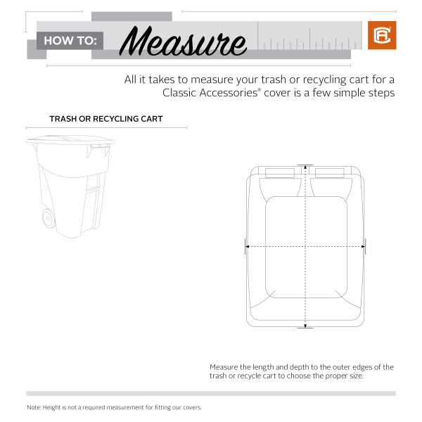 How to measure: Outdoor Recycling and Garbage Cans – Classic ...