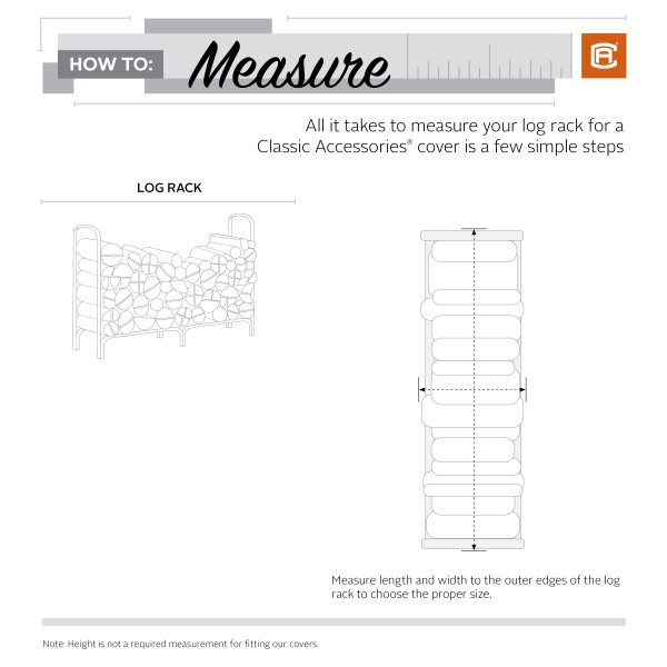 How to measure: Log Racks – Classic Accessories Support Center