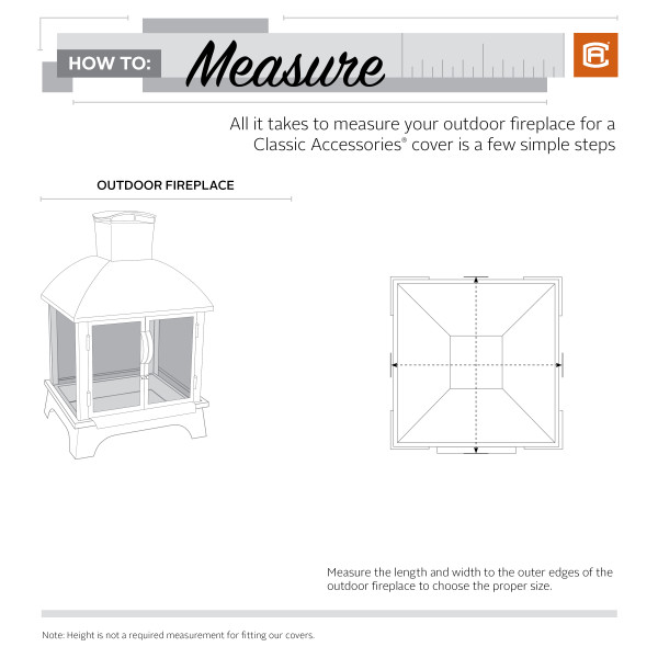 How to measure: Outdoor Fireplace – Classic Accessories Support Center